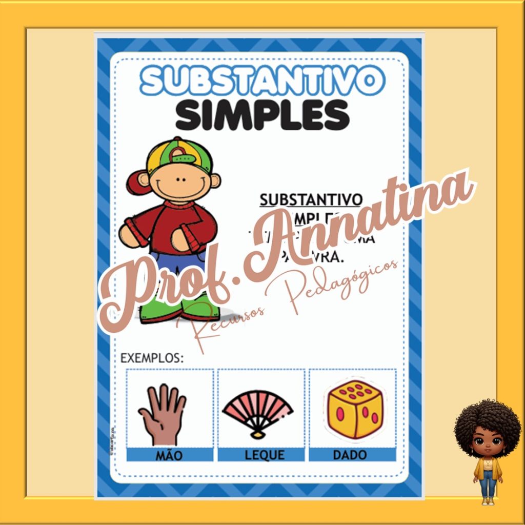 CARTAZES – SUBSTANTIVO SIMPLES E COMPOSTO – Loja Prof. Anna Tina