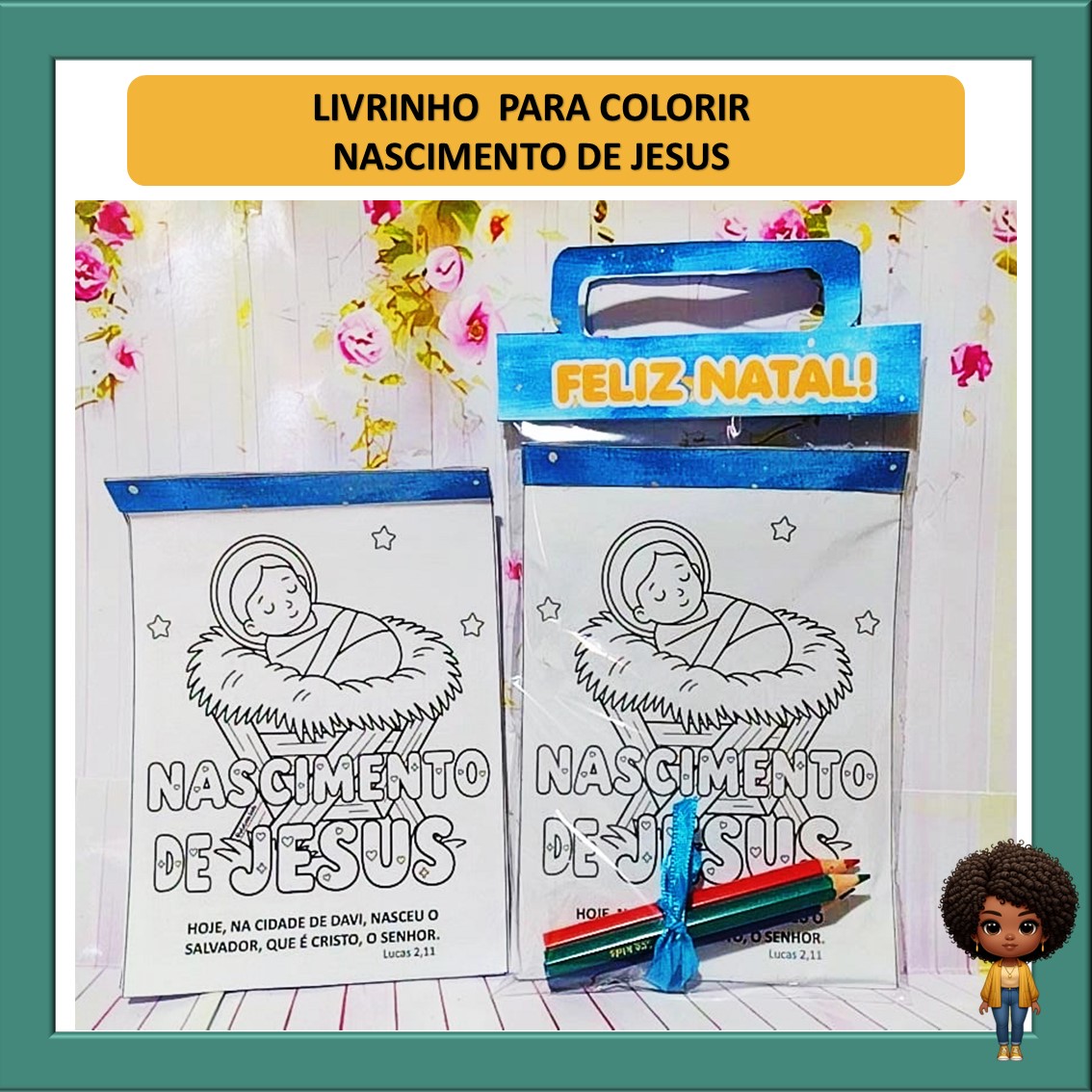LIVRINHO PARA COLORIR-NASCIMENTODE JESUS – Loja Prof. Anna Tina